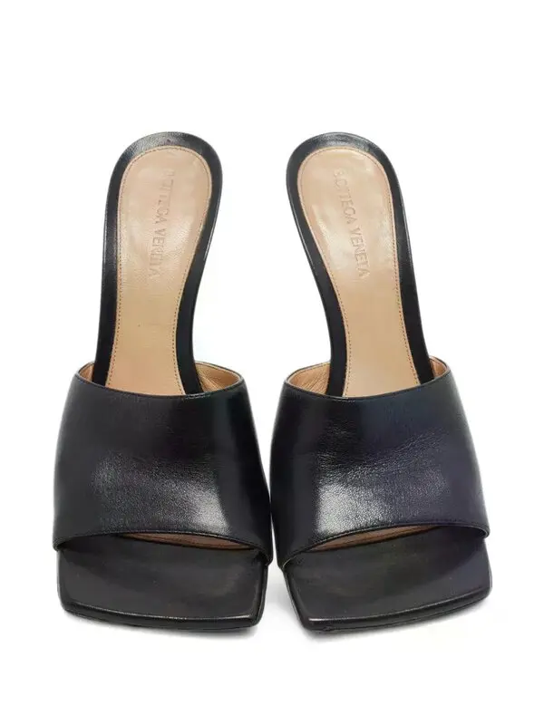 Bottega Veneta Stretch Square-toe Sandals - Black