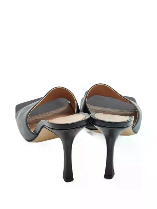 Bottega Veneta Stretch Square-toe Sandals - Black