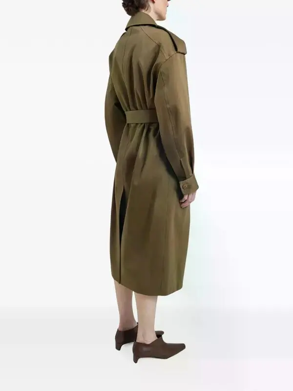 THE FRANKIE SHOP Esben Double-breasted Belted Trench Coat