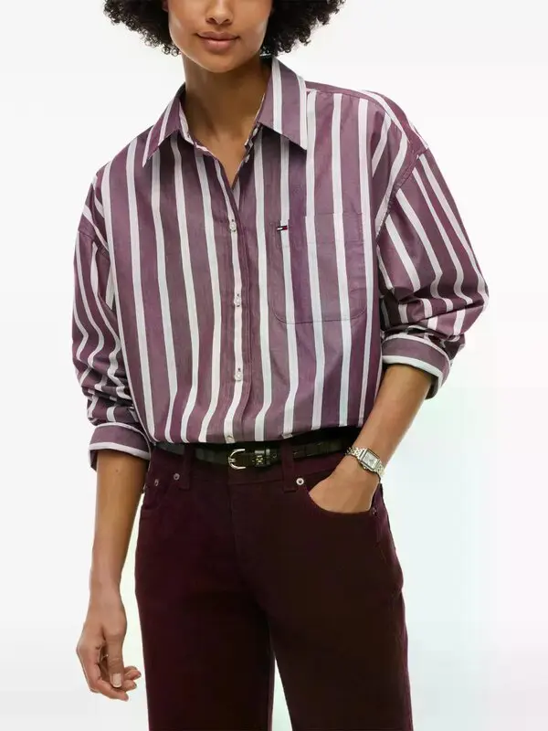 Tommy Hilfiger Vertical-stripe Cotton Shirt