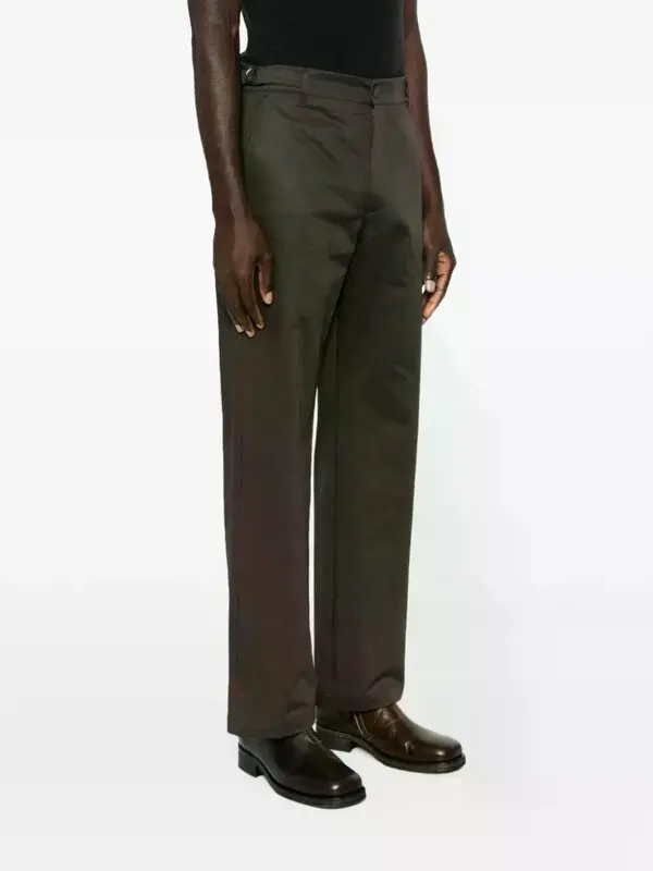 AMARANTO Buckled Straight-leg Trousers