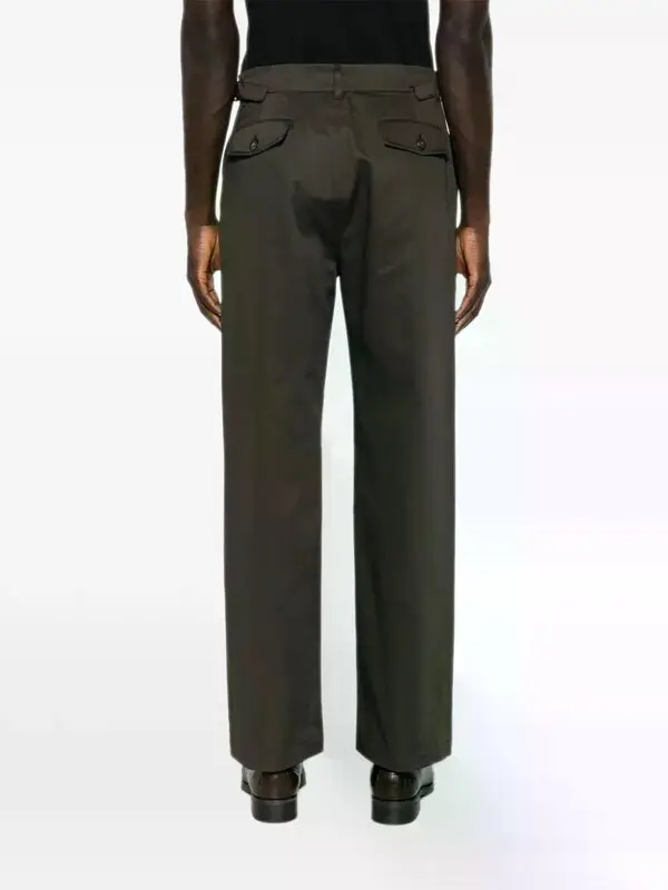AMARANTO Buckled Straight-leg Trousers