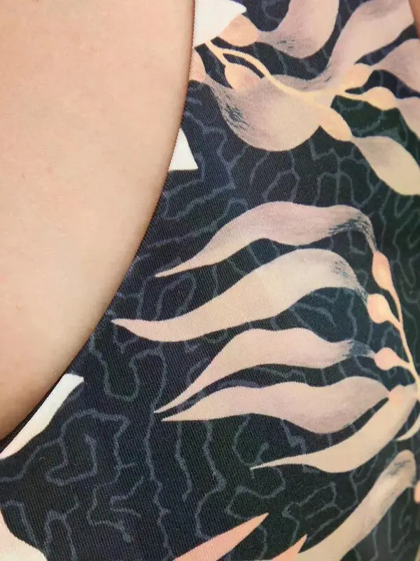 BILLABONG Floral-print Twisted Bikini Top