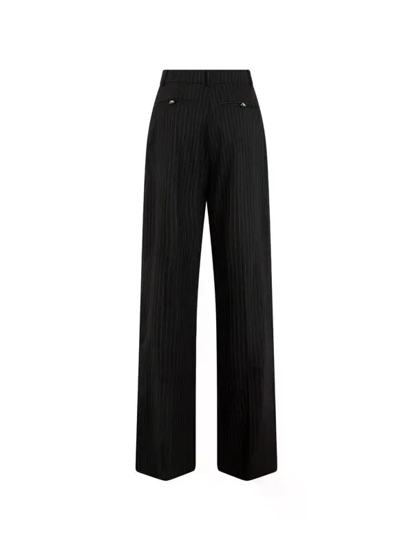 Elisabetta Franchi Pinstripe Wide-leg Trousers