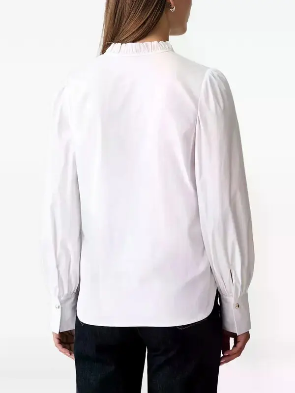JOOP! Ruffled-collar Pintuck Blouse