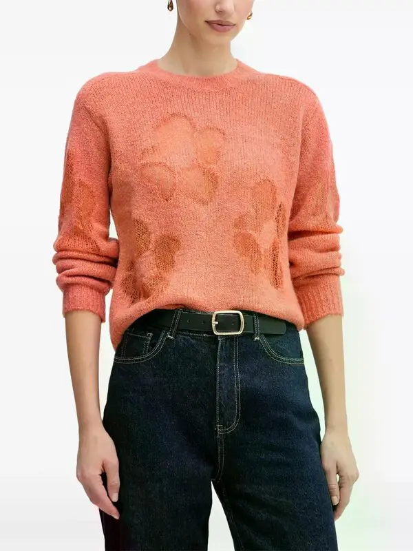 BENETTON Crew-neck Sweater - Orange
