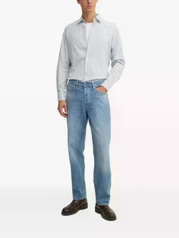 BENETTON Button-up Straight-leg Jeans - Blue