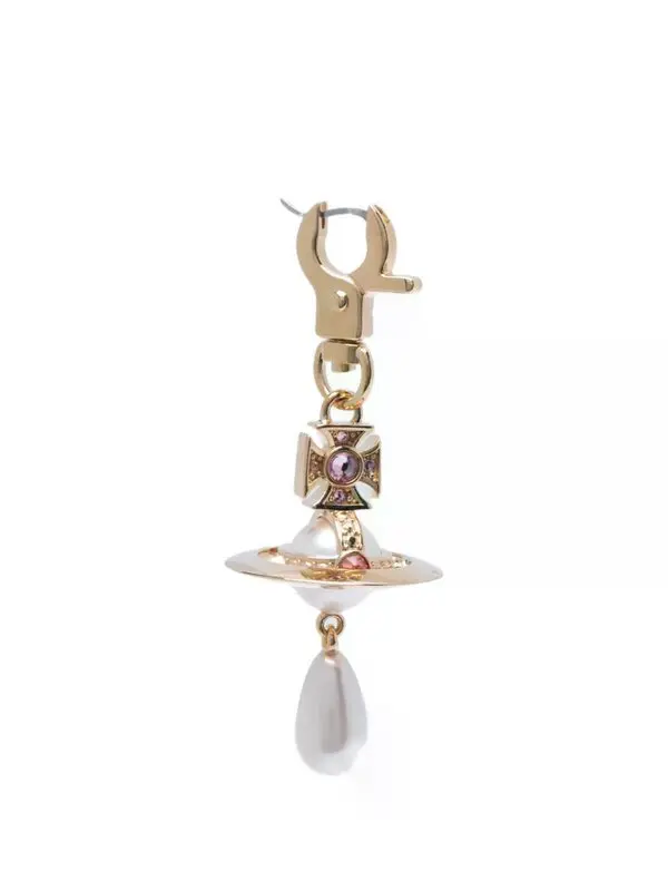VIVIENNE WESTWOOD Aïda Orb Crystal-embellished Drop Earrings - Gold