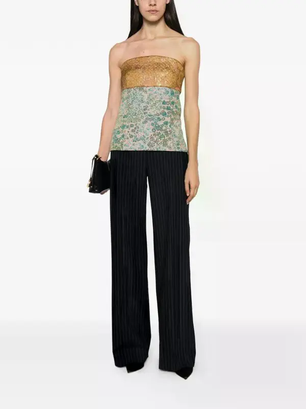 Dolce & Gabbana Pinstriped Wide-leg Trousers