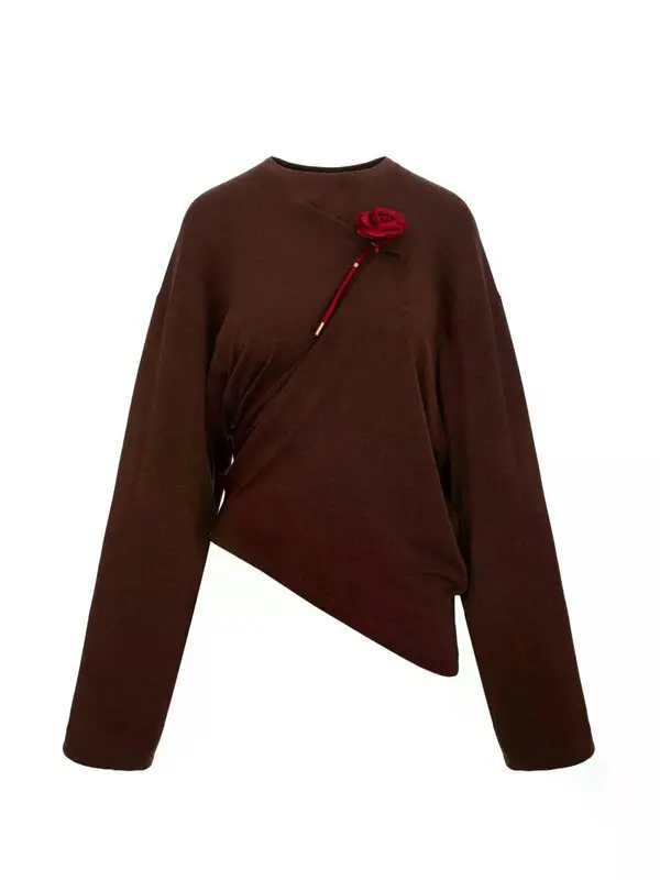 SEEN USERS Suspended Rose Asymmetric Top