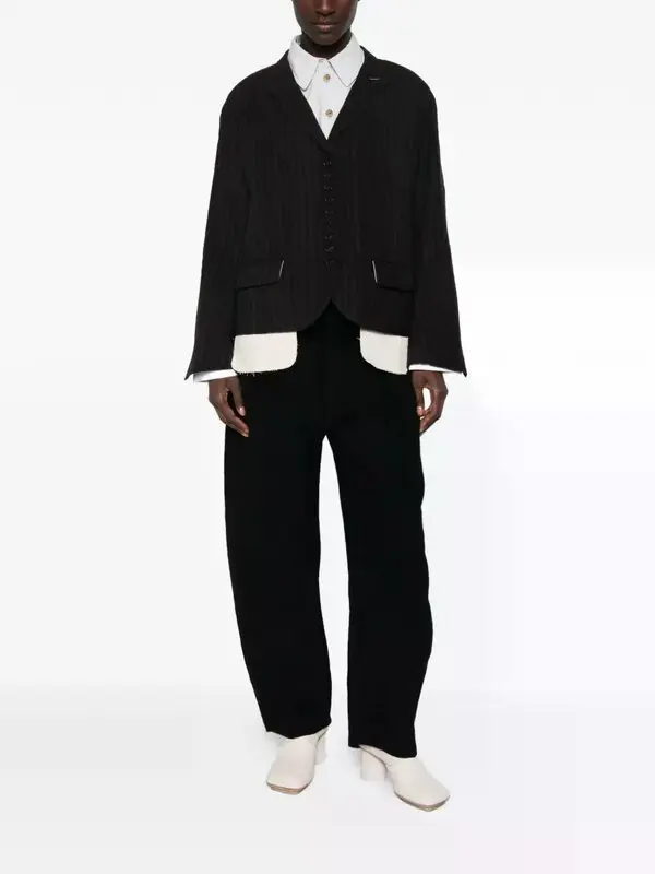 Soh Check-pattern Button-down Blazer