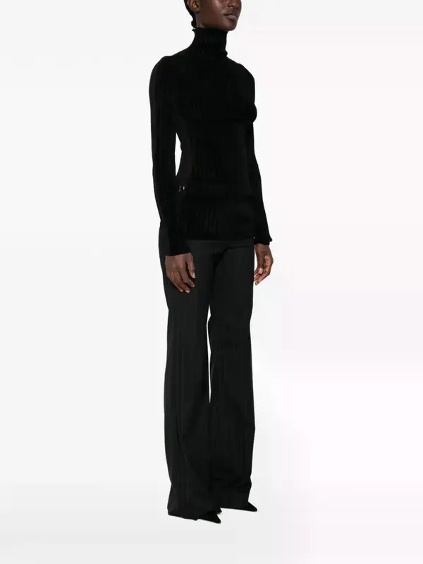 Sportmax Ribbed-knit Roll-neck Sweater