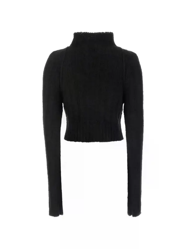 Rick Owens Cropped Con Top - Black