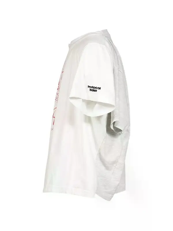 PROTOCOL INDEX Layered-sleeve T-shirt