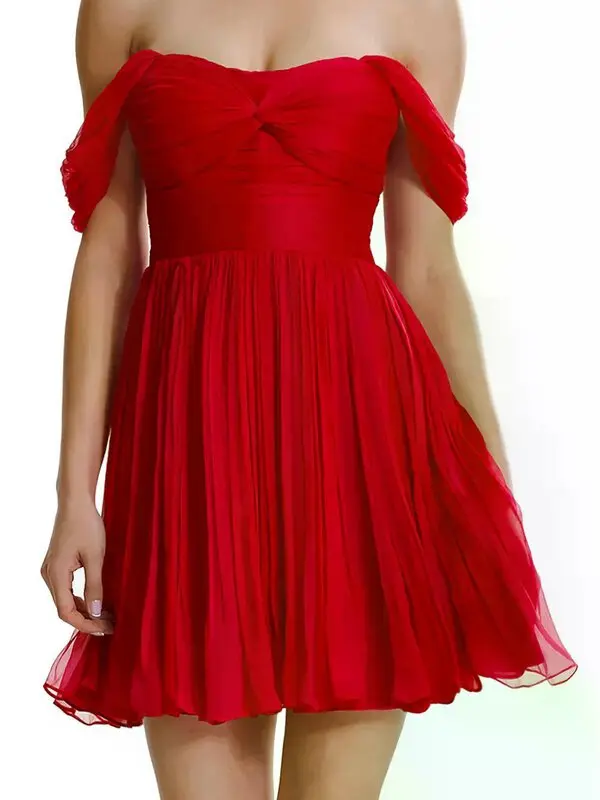 FRAMBOISE Khalesi Off-the-shoulder Mini Dress