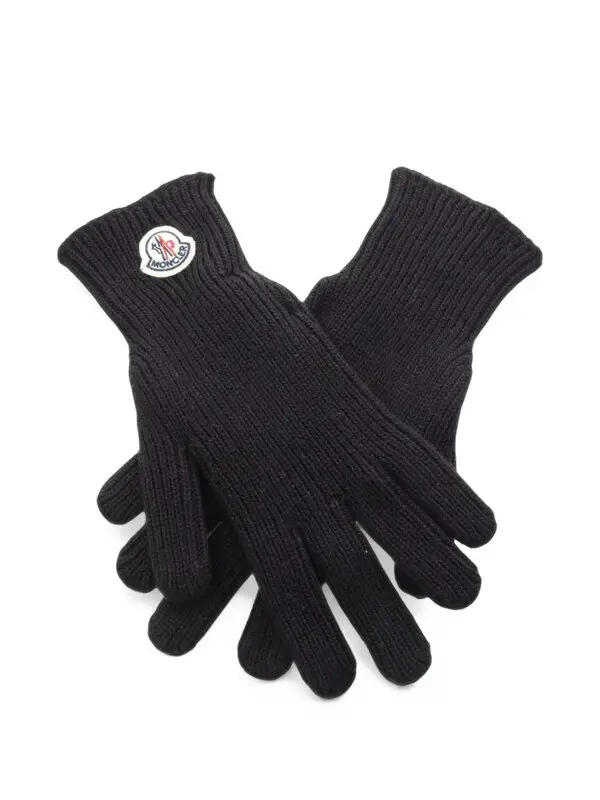 Moncler 2020s Logo-patch Ribbed Gloves