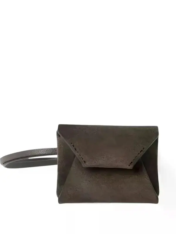 Brunello Cucinelli Suede Wristlet Clutch Bag