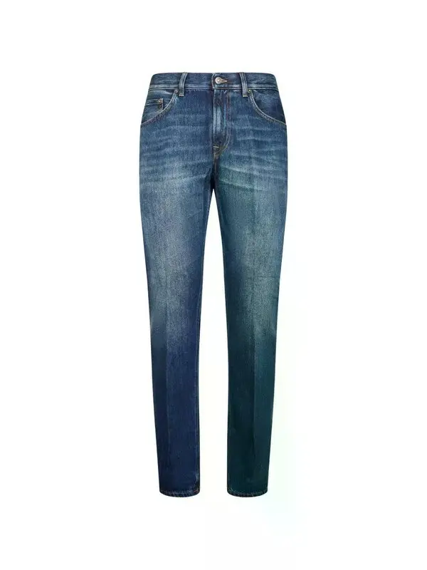 DONDUP Icon Logo-plaque Faded Jeans