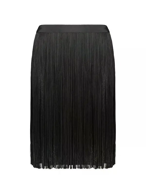 Alberta Ferretti Skirt With Dynamic Elegant Fringes