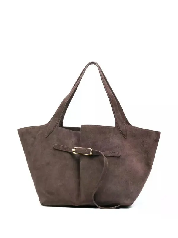 LIFFNER Belted Suede Tote Bag
