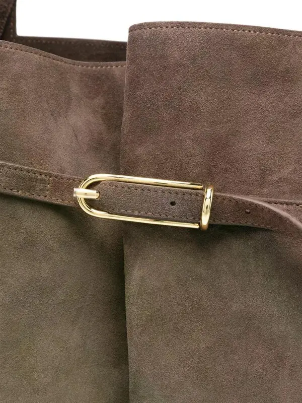 LIFFNER Belted Suede Tote Bag