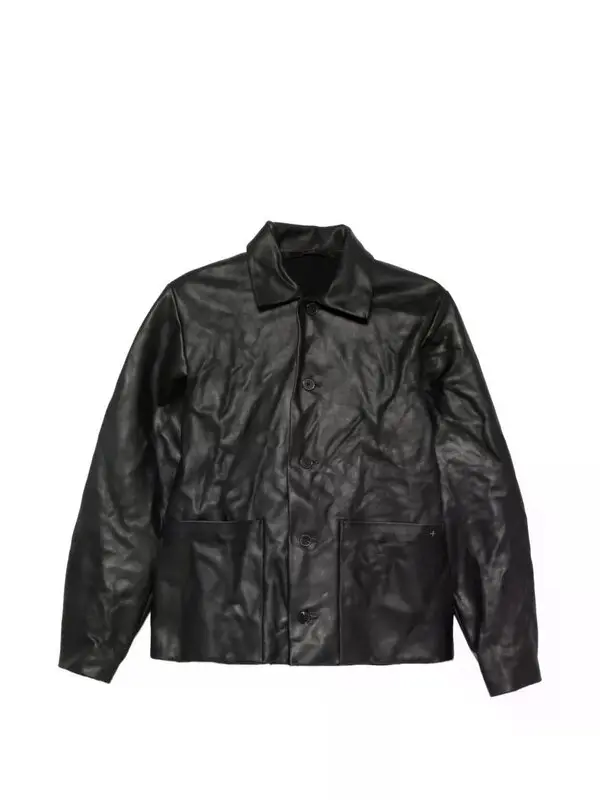 MA+ Button-up Leather Jacket