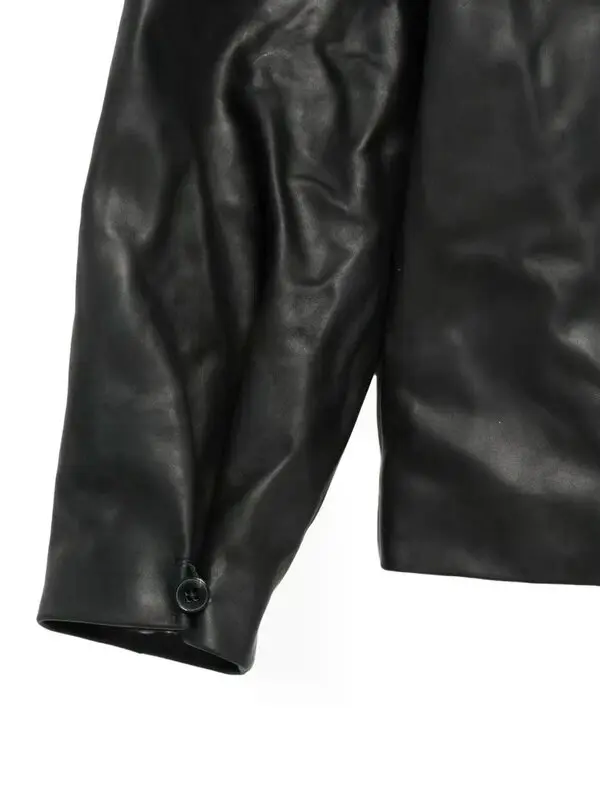 MA+ Button-up Leather Jacket