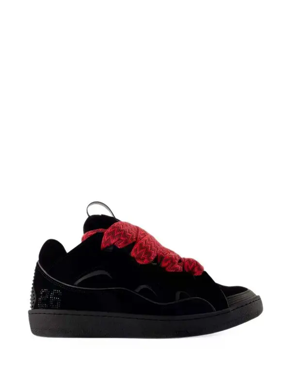 LANVIN Curb Jersey Sneakers - Black