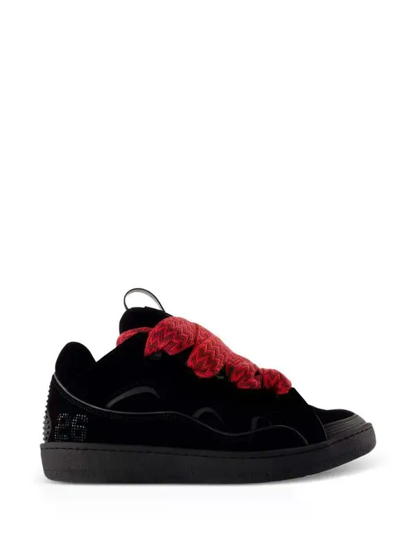 LANVIN Curb Jersey Sneakers - Black