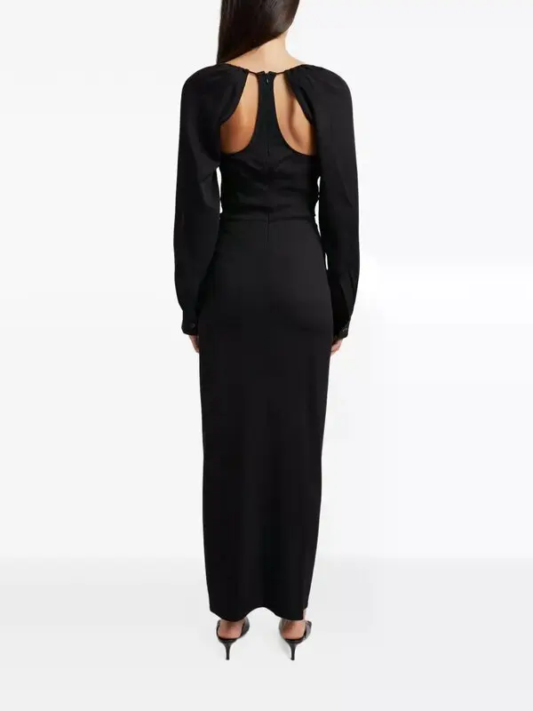 Christopher Esber Ruched Cutout-detail Maxi Dress