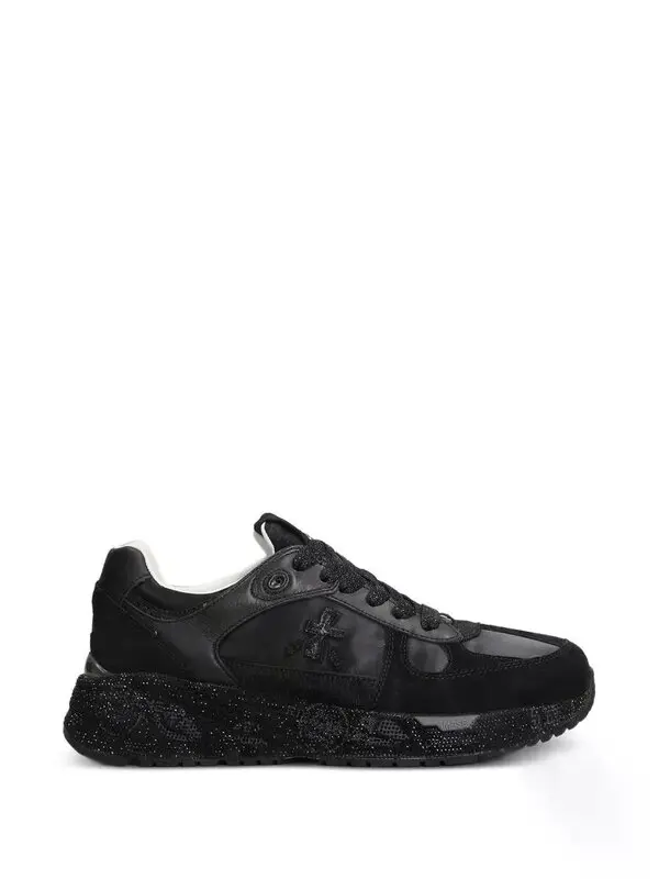 Premiata Mased Panelled Sneakers - Black