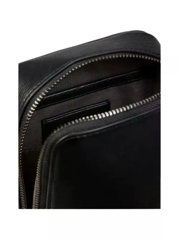 Calvin Klein Logo-plaque Textured-finish Shoulder Bag
