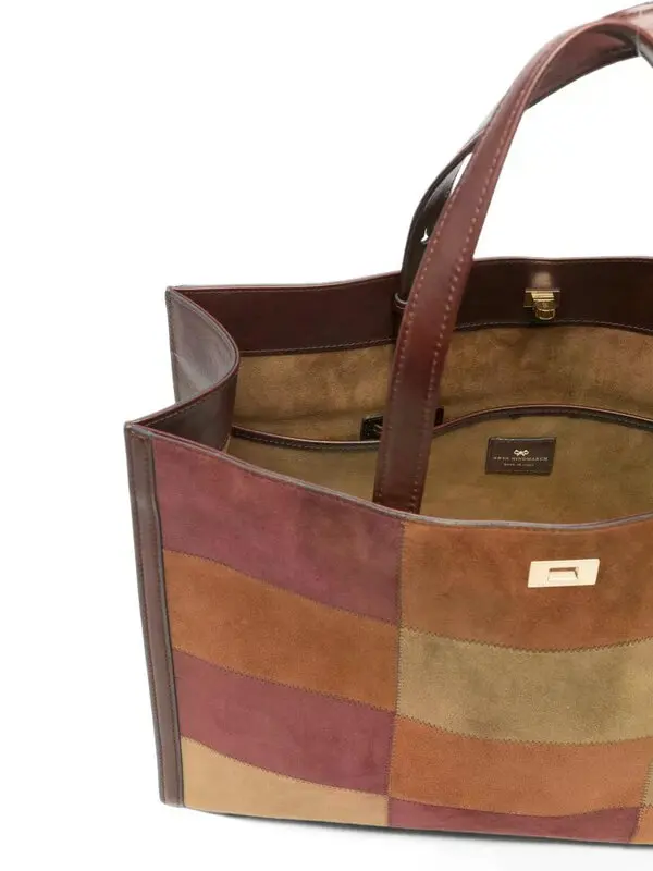 ANYA HINDMARCH Mortimer Patchwork Suede Tote Bag