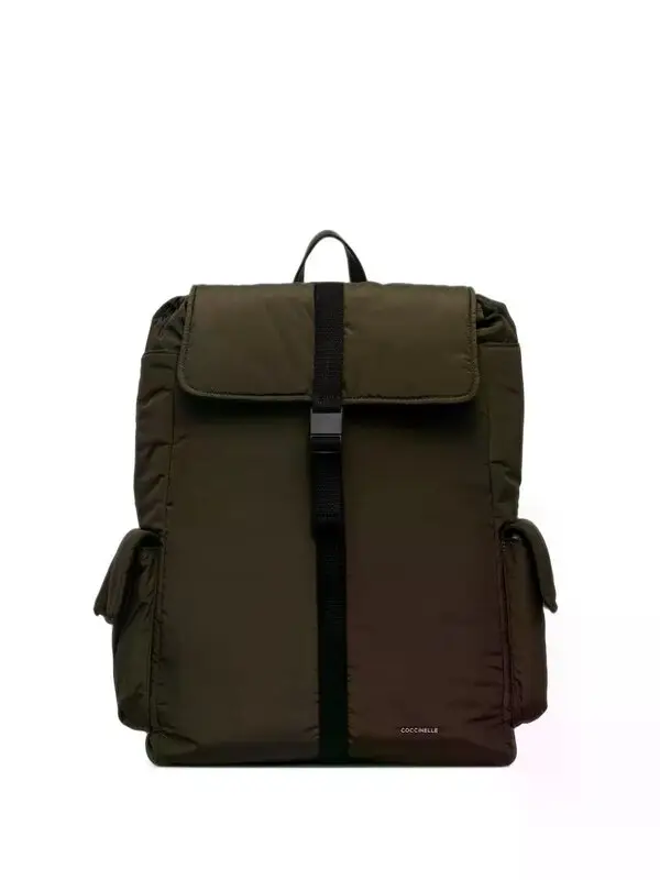 COCCINELLE Large Smart To Go Buckled Backpack - Green