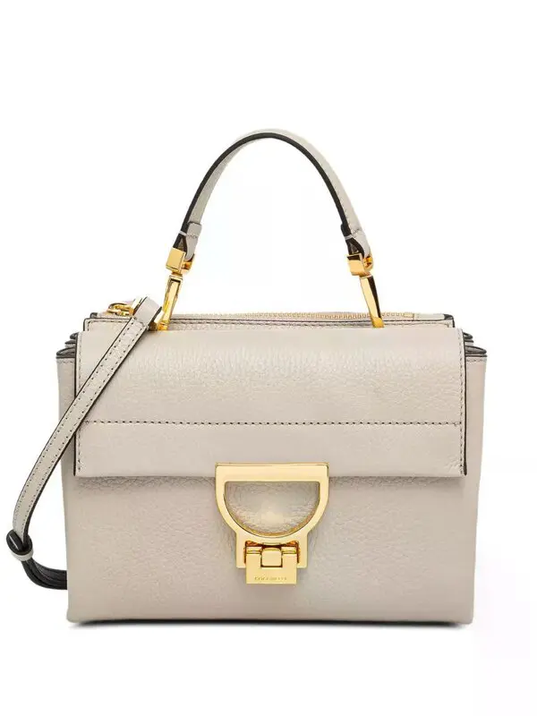 COCCINELLE Small Arlettis Leather Tote Bag - Neutrals