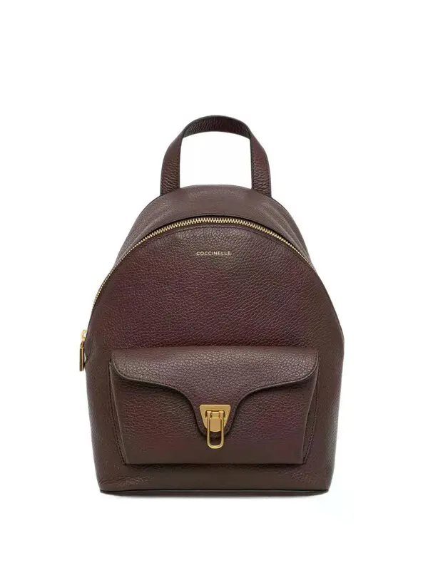 COCCINELLE Small Beat Pebbled-leather Backpack