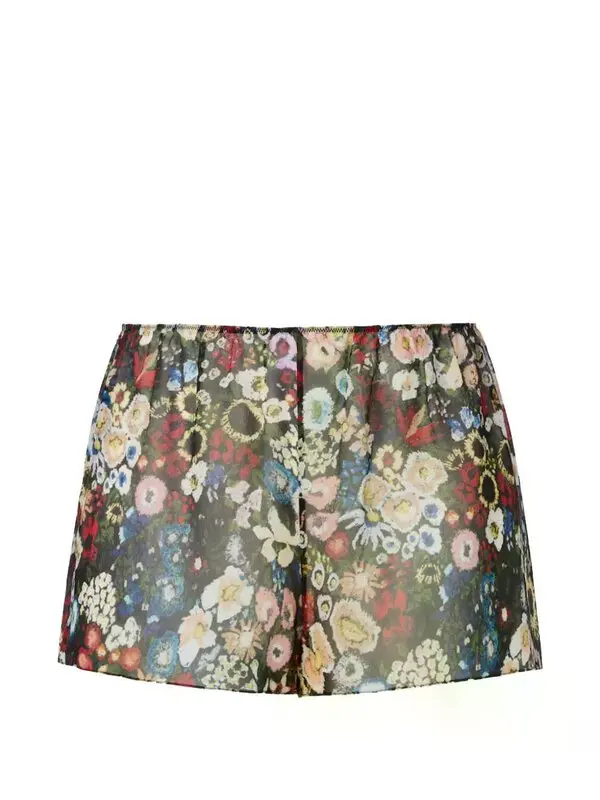 Khaite Floral-print Shorts