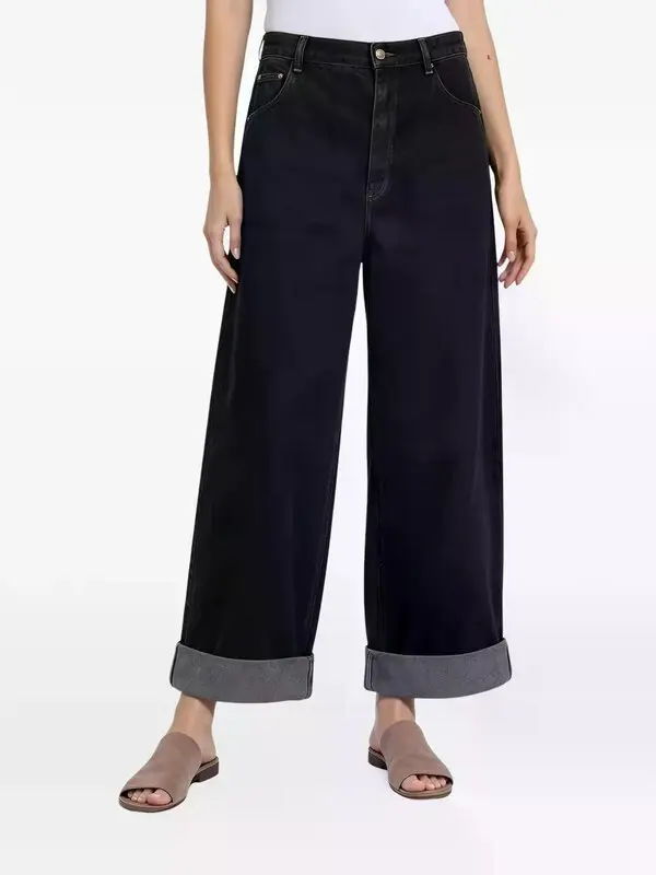 Brunello Cucinelli Turned-up Wide-leg Jeans