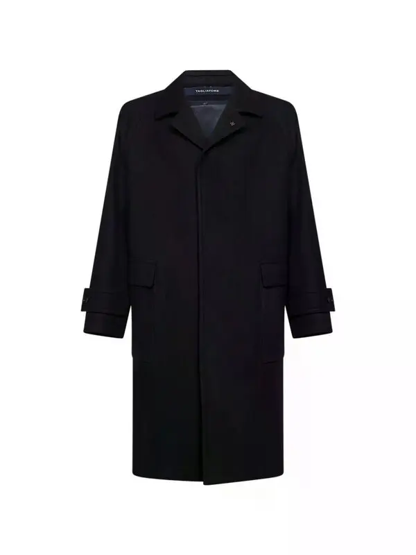 Tagliatore Concealed-button Raglan-sleeve Coat