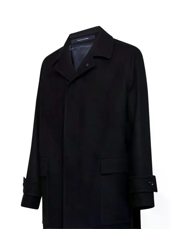 Tagliatore Concealed-button Raglan-sleeve Coat