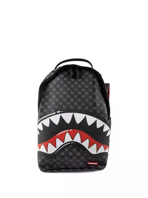 SPRAYGROUND Shark-mouth Checkerboard-print Backpack