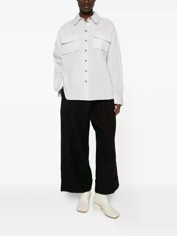 Soh Houndstooth-pattern Turn-up Trousers