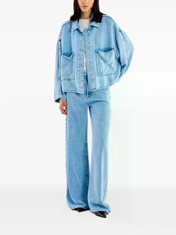 VICOLO Patch-pocket Denim Jacket