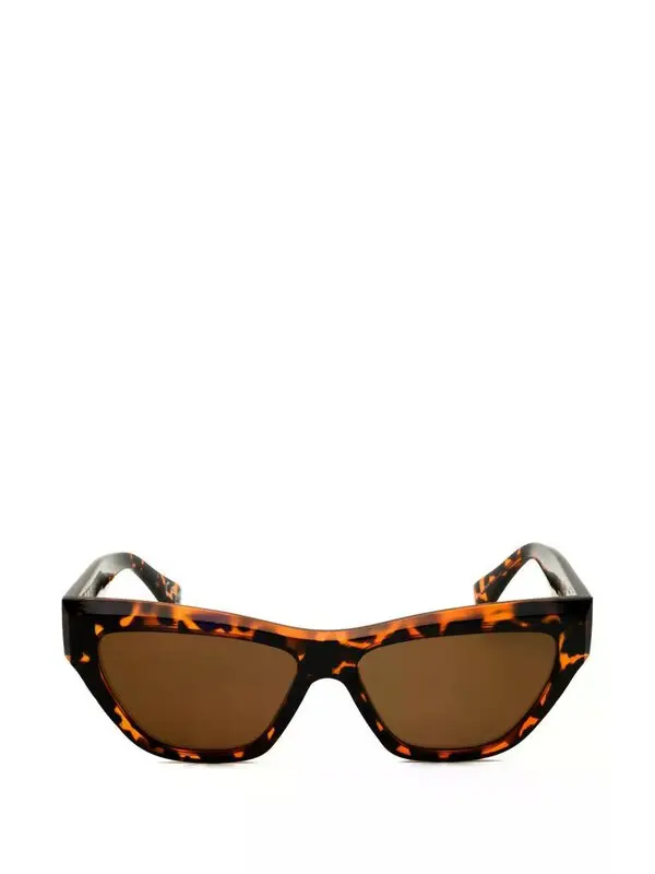PRIVE REVAUX Snatched Tortoise-shell Cat-eye Sunglasses - Brown