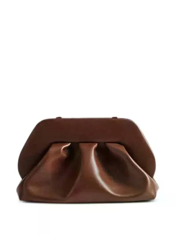 THEMOIRE Medium Bios Ruched Clutch Bag