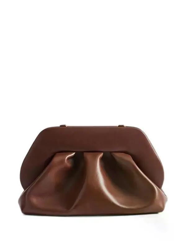 THEMOIRE Medium Bios Ruched Clutch Bag