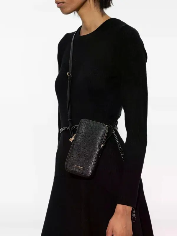 Michael Kors Jet Set Small Pebbled Leather Smartphone Crossbody Bag