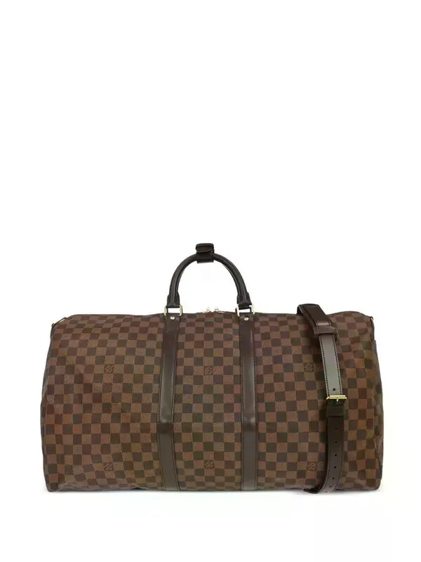 LOUIS VUITTON 2011 55 Keepall Damier Ebene Canvas Travel Bag - Brown
