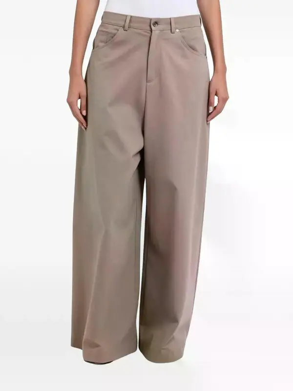 Brunello Cucinelli Wide-leg Tailored Trousers - Neutrals