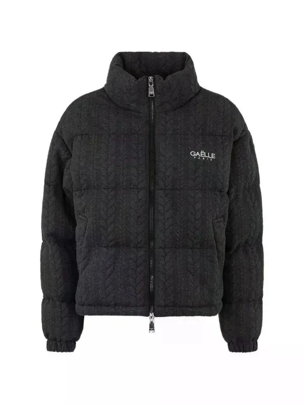 GAELLE PARIS Cable-knit Padded Jacket